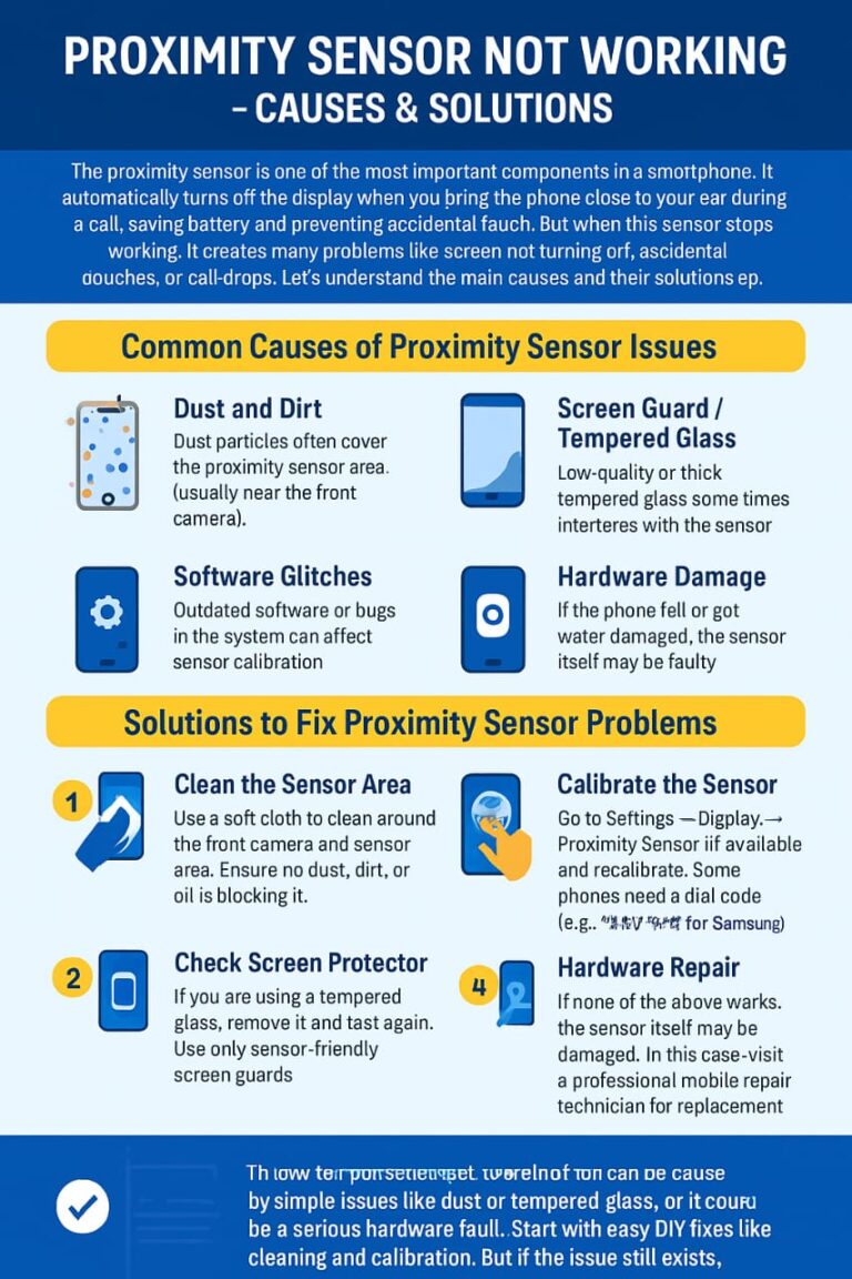 Proximity Sensor Not Working Causes and Solutions - AA+ Mobile ...